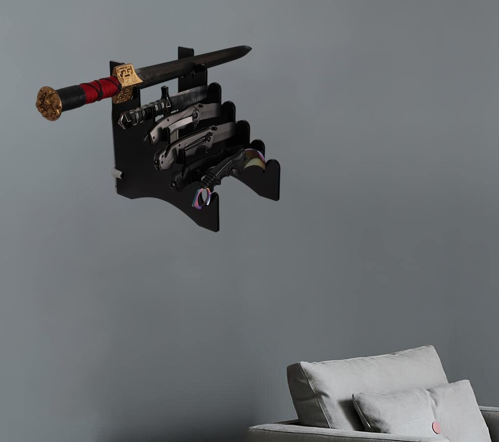 Amazon.com: WANLIAN Dagger Wall-Mounted Knife Holder Acrylic Knife ...