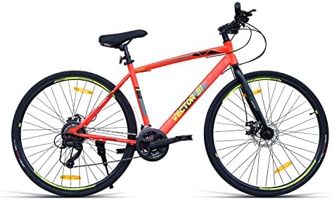 VECTOR 91 Wanderer Pro 700C 21 18.5 Inch Speed Brake: Disc Hybrid Bike ...