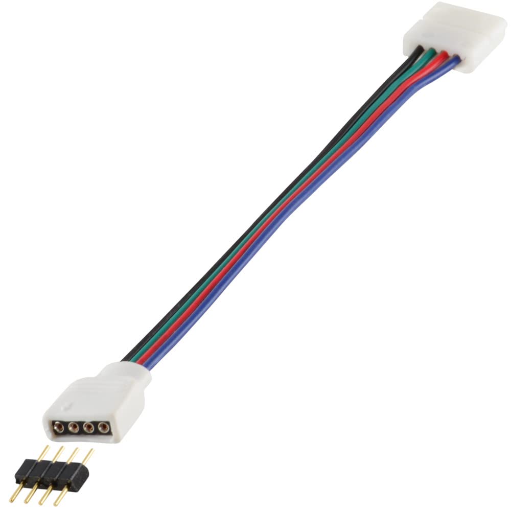 Amazon.com: 10pcs 4-Wire Solderless Clip to 4-pin Male 6-inch Cable for ...