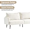 Amazon.com: ORRD Large Sofa, 74 Inch Teddy Velvet Loveseat Couch Mid ...