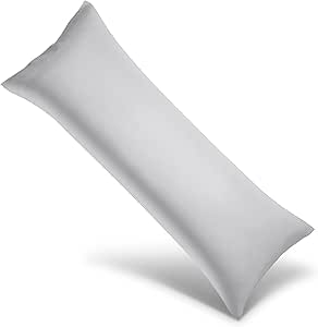 Amazon.com: Body Pillow case with Zipper Closure 100% Egyptian Cotton 500 Thrread Count Pack of ...