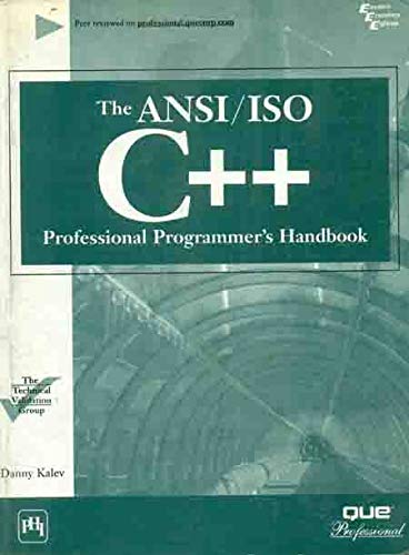 The Ansi Iso C++: Professional Programmer?S Handbook : Amazon.in: Books
