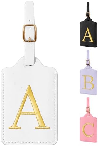 Amazon.com: Kate Spade New York Leatherette Luggage Tag with Secure Strap, Colorful Suitcase ...