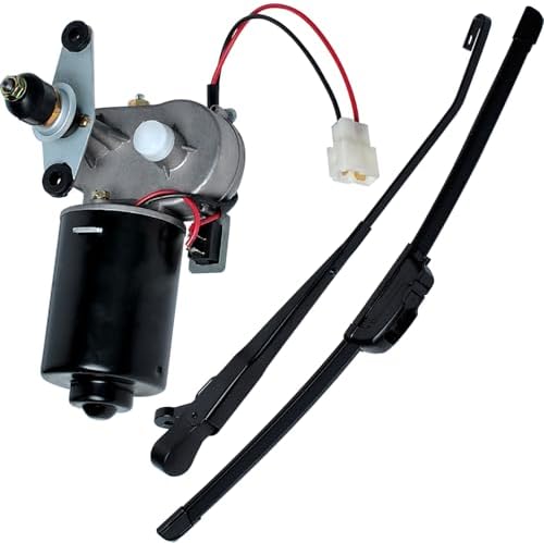 UTV Electric Operated 12V Windshield Wiper and Motor Kit - Fiberglass ...