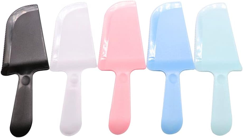 Amazon.com | GSHLLO 10 Pcs Plastic Cake Cutters Dessert Cutting Knife ...