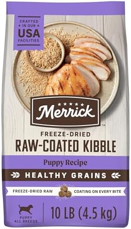 Amazon.com: Merrick Healthy Grains Freeze Dried Raw Coated Kibble ...