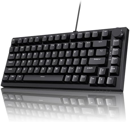 Amazon.com: Ajazz AK820 Teclado mecánico para juegos con junta de 75% ...