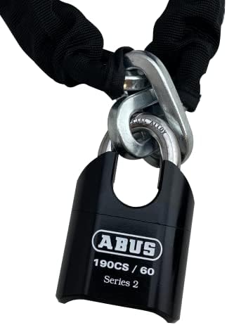ABUS Hardened Steel 8KS 6 Foot x 5/16" Thick Square Security Chain with ...