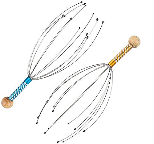 SQINELLI Head Massager With Squeezy Balls For Stress Relief, Handheld ...