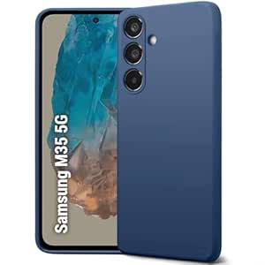 TheGiftKart Liquid Silicone Back Cover Case for Samsung Galaxy M35 5G | Soft Micro-Fibre Lining ...