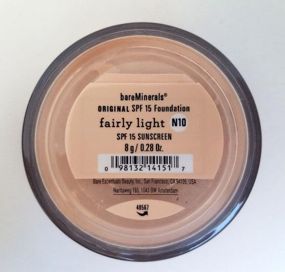Amazon.com : Fairly Light N10 Minerals Bare SPF 15 Loose Powder ...