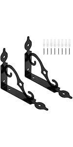 Amazon.com: Luomorgo 4 Pcs L Brackets for Shelves, Heavy Duty Stainless ...