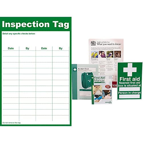 Safety First Aid General Inspection Tag 20x30cm Pack Of 10 | Desertcart ...