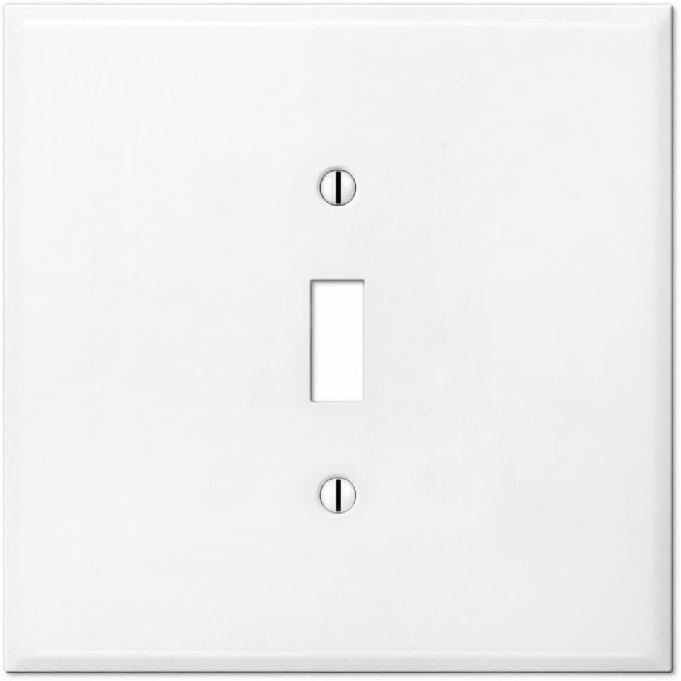 Leviton 88101 1-Gang Toggle Device Switch Wallplate, Oversized ...