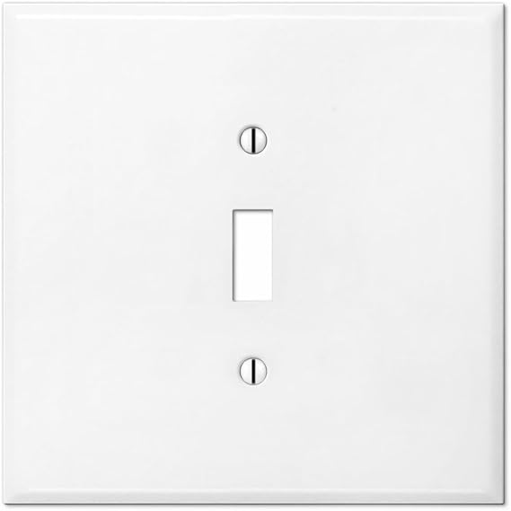 Amazon.com: OVERSIZED JUMBO Metal Switch Plate, 2 Gang Toggle Switch ...