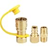 Amazon.com : EXCELFU 3/8 Inch NPT Natural Gas Quick Connect Fittings, 3 ...