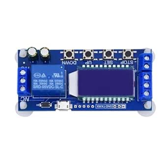 Micro USB Digital LCD Display Time Delay Relay Module DC 6-30V Control Multifunction Timer ...