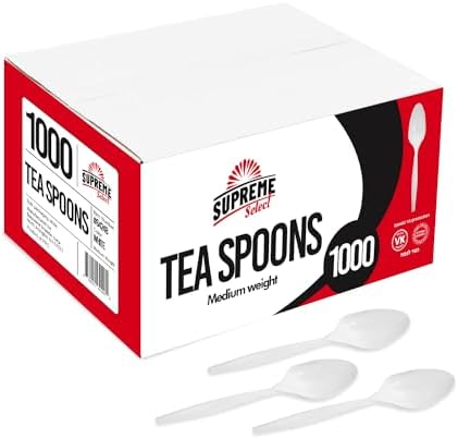 Amazon.com: Supreme Select Disposable White Tea Spoon [1000-Pack ...
