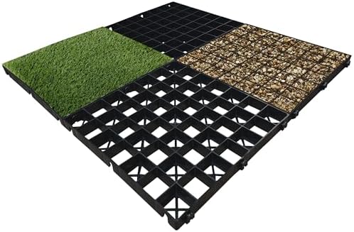 Garden Plastic Tiles – Interlocking Non-Slip Walkway Floor Path Patio ...