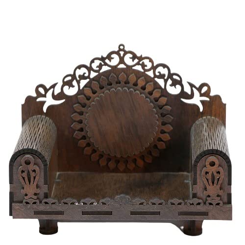 Buy Moradiya Fresh Wooden Singhasan Tempal for God, Laddu Gopal ...