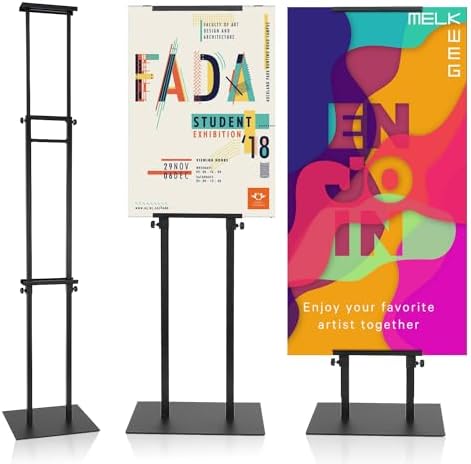 Amazon.com: Pedestal Poster Sign Stand for Display Heavy Duty Double ...