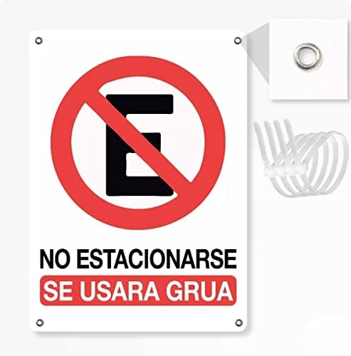 Letrero señalamiento indicador de No Estacionarse Se Usara Grua ...