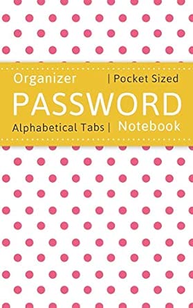 Amazon.com: Password Notebook Organizer: 5x8 Internet Password Log Book ...