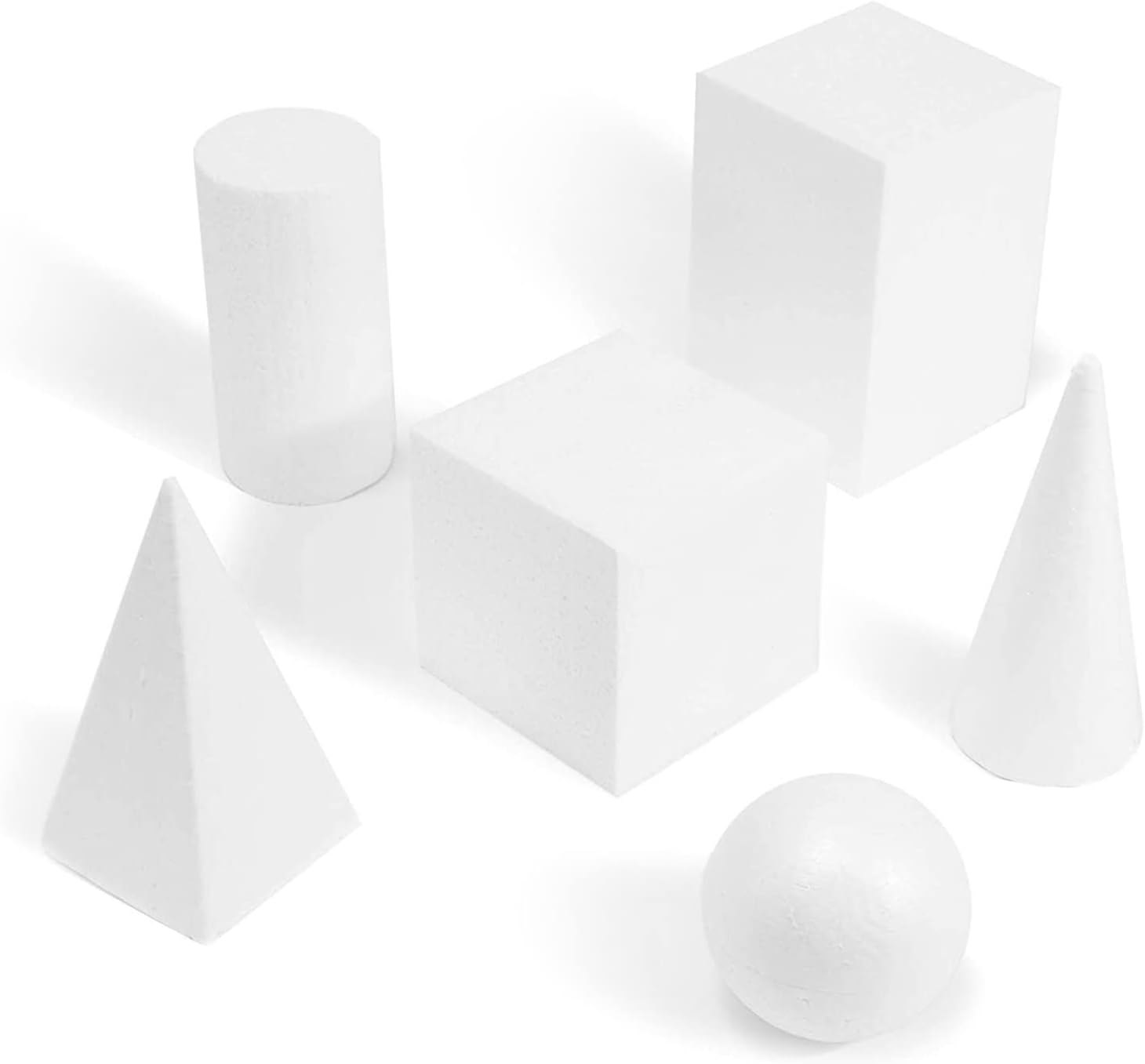Amazon.com: 6 Pack (1 of Each) Foam Geometric Shapes Craft Foam for DIY ...