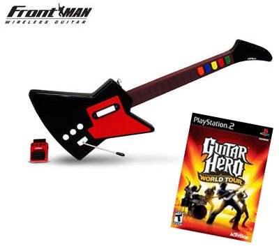 Amazon.com: Guitar Hero World Tour for PS2 + Nyko Frontman Wireless ...