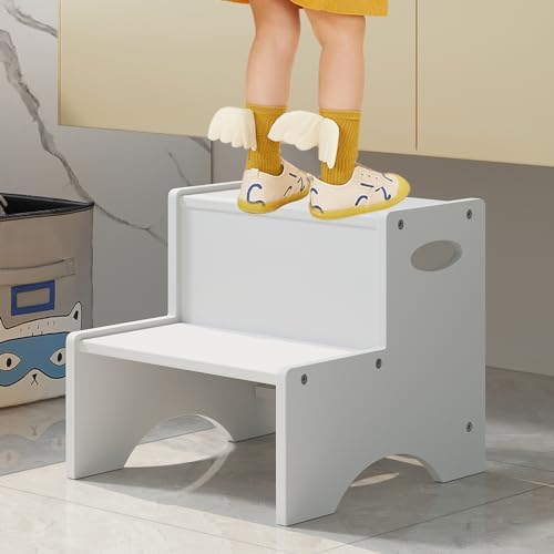 Amazon.com: BMOSU Two Step Stool for Kids Bathroom Potty Stool Kitchen ...