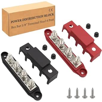 Amazon.com: Power Distribution Block 12V Bus bar 3/8" 275A M10 Heavy ...