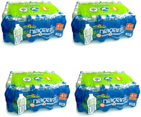 Amazon.com: Niagara Purified Drinking Water, 16.9 fl oz Bottles, 40 ...