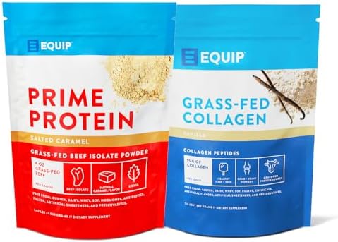 Amazon.com: Equip Foods Prime Protein Powder Salted Caramel & Collagen ...