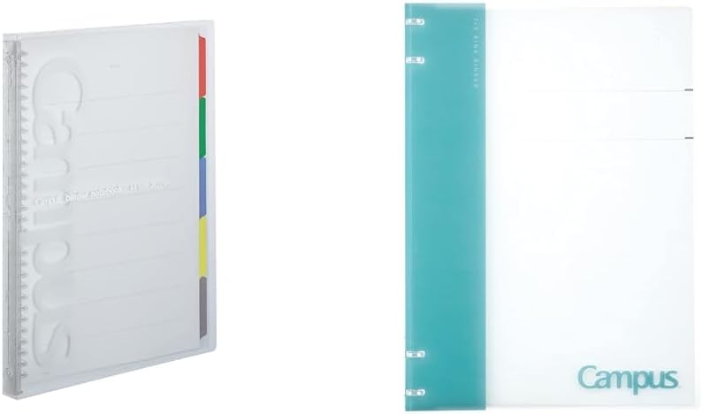 Amazon.co.jp: 【セット買い】コクヨ ルーズリーフ バインダー キャンパス スリム A4 30穴 最大65枚 透明 ル-P173NT + コクヨ(KOKUYO) ルーズリーフ ...