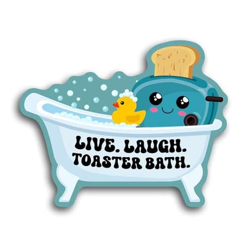 Amazon.com: Live Laugh Toaster Bath Toaster WeatherResistance Sticker ...