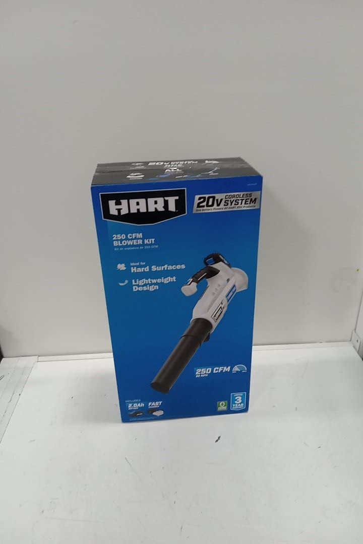 HART 20-Volt Cordless 250 CFM Axial Blower (1) Lithium Ion Battery ...