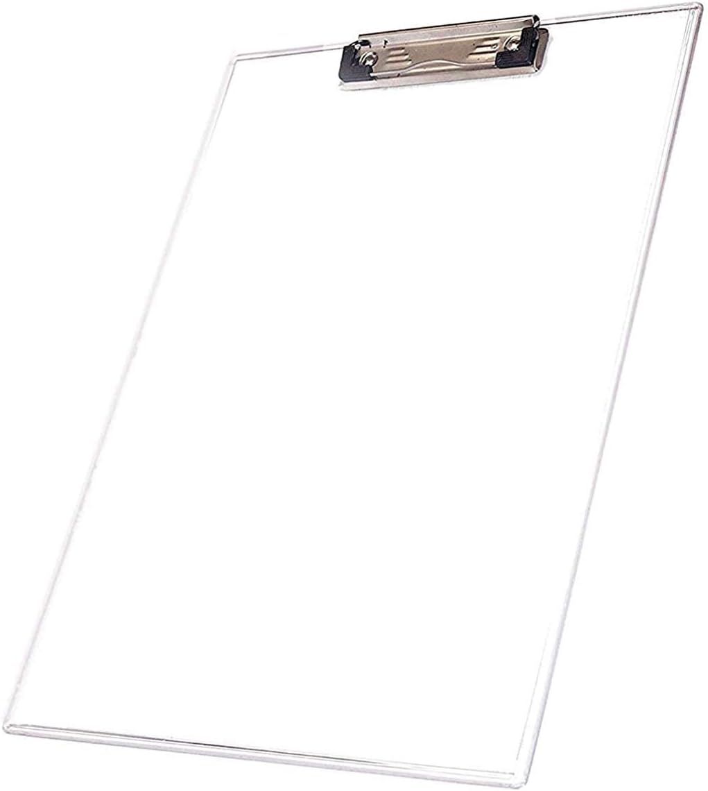 Amazon Brand – Umi Transparent Clipboard Exam Pad, Plastic Paper Board ...