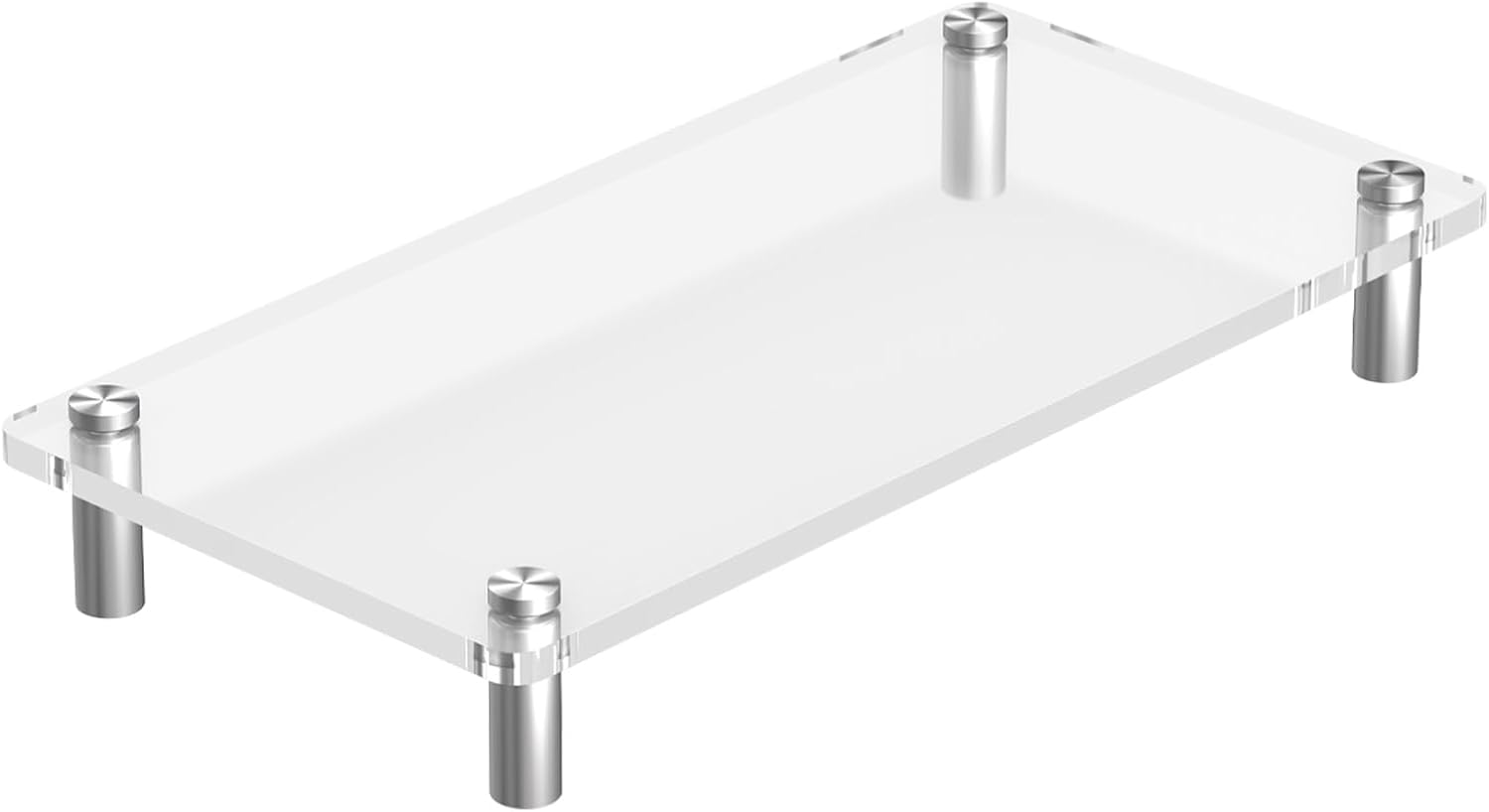 Amazon.com: ONEGenug Acrylic Monitor Stand for Desk, Sturdy Acrylic ...