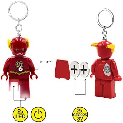 Amazon.com: LEGO DC Super Heroes Keychain Light - The Flash - 3 Inch ...