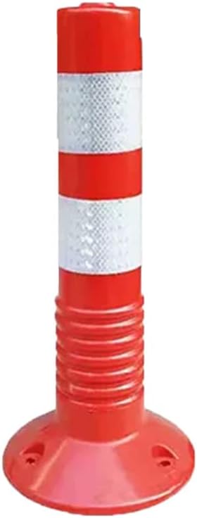 Soft Rubber Fixed Type Parking Bollards, High Visibility Yellow and Red ...