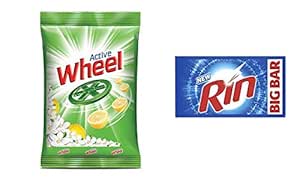 Wheel Combo of Wheel Detergent Powder and Rin Soap 250 gram : Amazon.in ...