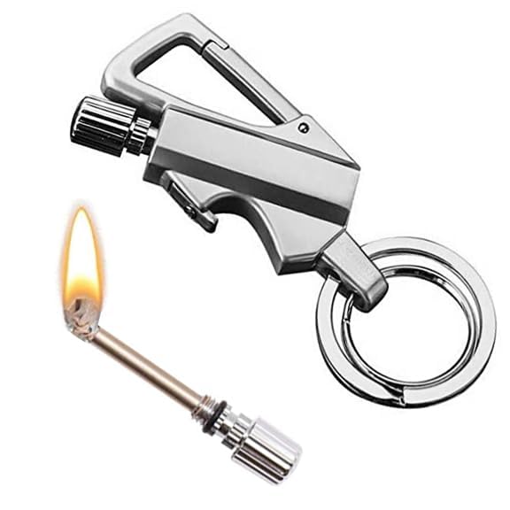 3 in 1 Keychain Lighter | Waterproof Cigarette Flint Lighter + Keyring ...
