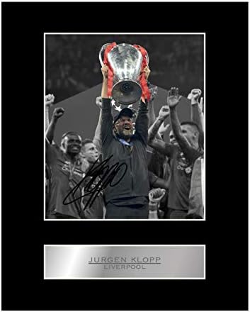 Jurgen Klopp Signed Mounted Photo Display Liverpool FC Champions League ...