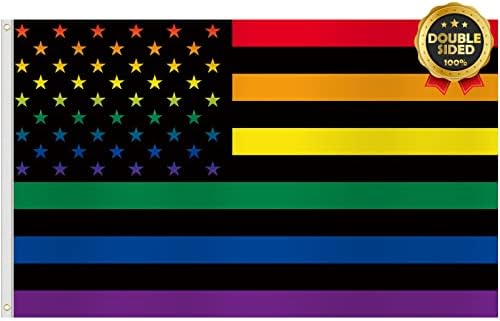 Amazon.com : Arosche Pride Flag 3x5 Ft Double Sided LGBTQ Rainbow ...