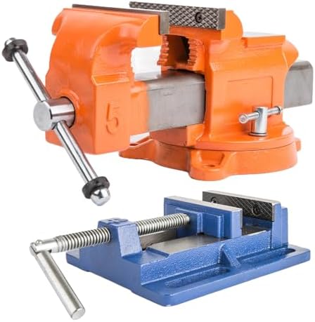 Forward 8-Inch Bench Vise Ductile Iron with Channel Steel and 360 ...