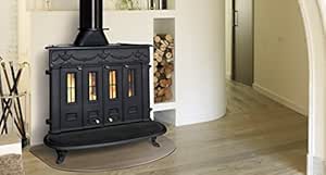 Hergom M268281-Stufa a legna in ghisa franklin 82 : Amazon.it: Casa e ...