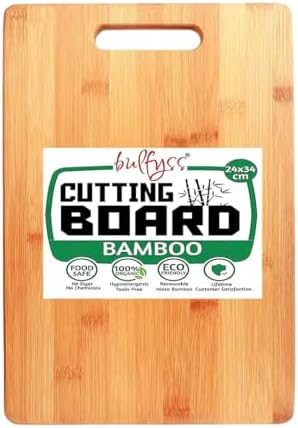 Buy OrganizeMee Stainless Steel Chopping Board for Kitchen - Heavy-Duty ...