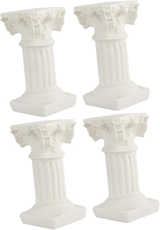 POPETPOP 4pcs Mini Style Microlandscape Pillar Miniature Doll House ...