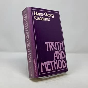 Amazon.com: Truth and Method: 9780824504311: Gadamer, Hans Georg: Libros