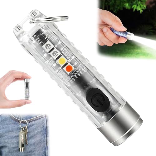 AVEDIA Mini Torch Key Chain Light - USB Rechargeable LED Flashlight for ...
